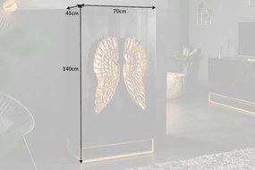 Noble Home Černá dřevěná komoda Angel 70 cm