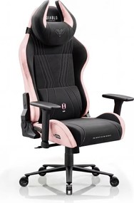 Látková herní židle Normal Size, černo-růžová: Diablo X-Horn 2.0 Akira Pink