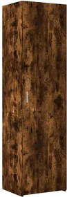 Úzká úložná skříňka kouřový dub 50x42,5x225 cm kompozitní dřevo 3281305