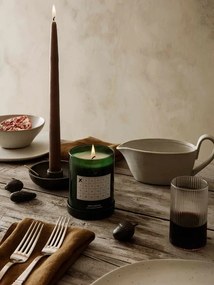 ferm LIVING Svíčka Dipped Candles Brown - set 2 ks, hnědá barva, vosk