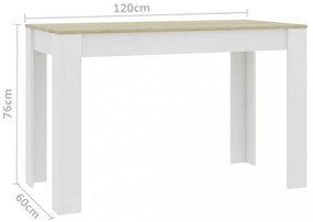 Jídelní stůl 120x60 cm Dekorhome Černá