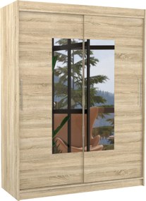 ADRK Furniture Skříň posuvná se zrcadlem DORRIGO 150