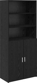 Vysoký bufet Černý dub 80 x 42,5 x 185 cm Kompozitní dřevo 3402634