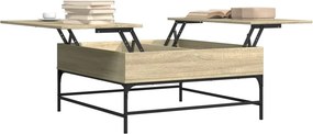 Konferenční stolek dub sonoma 95 x 95 x 45 cm kompozit a kov 3217065