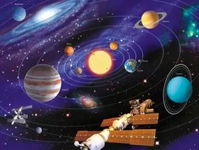 Ravensburger Svítící puzzle Sluneční soustava / 500 dílků / od 12 let