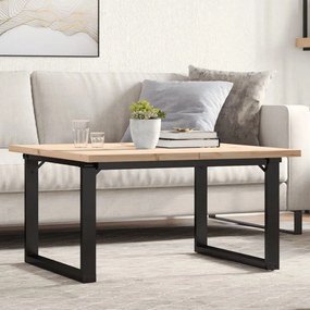 Konferenční stolek s O rámem 80x80x45,5cm borové dřevo a ocel 3282729
