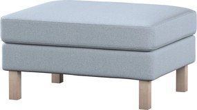 Potah na podnožku IKEA Karlstad barva modrá látka pletený vzor