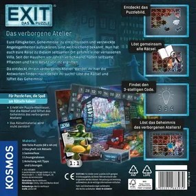 KOSMOS EXIT Puzzle: Skrytý ateliér / 500 dílků / od 10 let