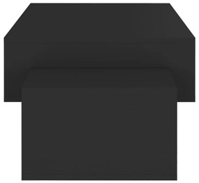 Konferenční stolek černý 105 x 55 x 32 cm dřevotříska - Default Title