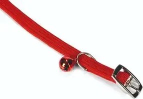 Beeztees Obojek pro kočky nylonový červená 6-29cm x 10mm