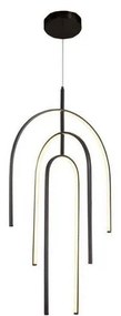 Zambelis | Zambelis 1932 - LED Stmívatelný lustr na lanku LED/80W/230V černá | UN0718