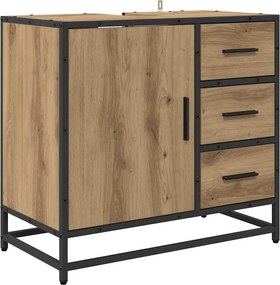 Sada koupelnového nábytku 3 ks Artisanový dub Kompozitní dřevo 3402522