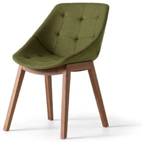 SITIA - Židle MISS LILY s dřevěnou podnoží