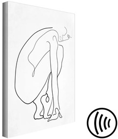 Obraz Perfektní linie (1-dílný) svislý - abstraktní ženská postava