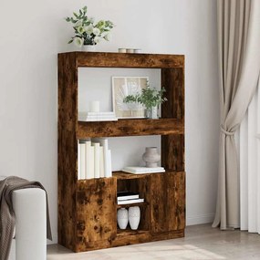 Skříň highboard kouřový dub 92 x 33 x 140 cm kompozitní dřevo 3309613