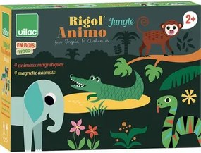 Vilac Dřevěné magnetické puzzle zvířátka Jungle / od 2 let