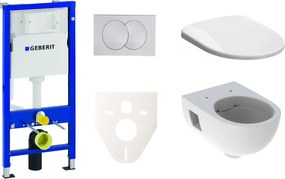 Cenově zvýhodněný závěsný WC set Geberit do lehkých stěn / předstěnová montáž + WC Geberit Selnova SIKOGES6S7