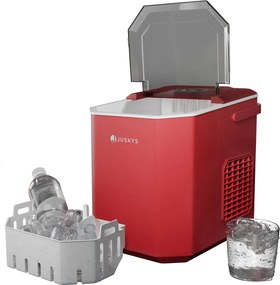 Juskys Výrobník ledu IceOracle se samočištěním Barva: červená
