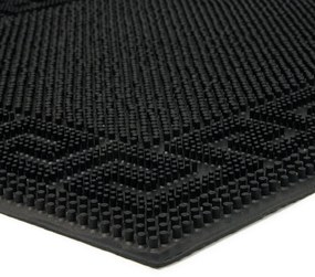 Gumová čisticí rohož Pins Deco 40 x 60 x 0,8 cm, černá