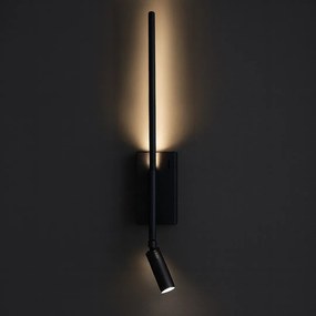 Nástěnné svítidlo Torch, 1x černé kovové stínítko + 1x LED 3w, b