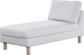 Potah na podnožku IKEA Karlstad barva bílá látka pletený vzor