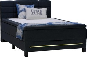XXXLutz POSTEL BOXSPRING, 140/200 cm, antracitová Carryhome - Postele s úložným prostorem - 002157036701