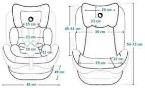 Lionelo - Autosedačka AART i-Size 40-150 cm černá/šedá