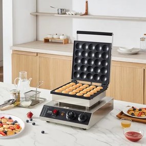 25PCS 43 mm Mini holandský palačinkář komerční Dorayaki Baker 1700 W