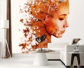 Gario Fototapeta Shattered na podzimní listí Materiál: Vliesová, Rozměry: 200 x 140 cm