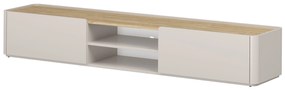 TV stolek Elivo 220 cm - kašmírová / dub olejovaný