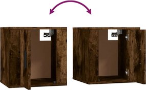 2dílný set TV skříněk kouřový dub kompozitní dřevo 3188411