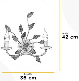 ONLI - Nástěnné svítidlo COLLANA 1xE14/6W/230V bílá/zlatá
