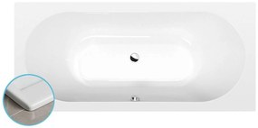 Polysan - Vana Slim B, 185x80x47 cm, bílá 71968S
