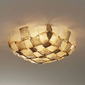 Slamp Mida stropní světlo, Ø 67 cm, zlatá/bílá