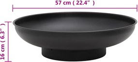 Přenosné ohniště 57 cm ocel 313342