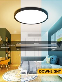 Immax NEO LITE TUDO Smart stropní svítidlo RGB podsvícení 40cm 50W Tuya WiFi černá