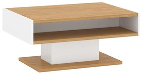 Konsimo Sp. z o.o. Sp. k. Konferenční stolek ANTHO 41x89 cm hnědá/bílá KO0115