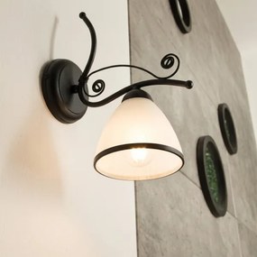 Nástěnná lampa RETRO 1xE27/60W/230V černá/bílá