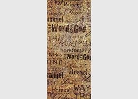 Vliesová fototapeta na zed' Nápisy na Platně | 202 x 90 cm | DFTNV2926