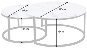 Konferenční stolek DEION Dekorhome 80 cm