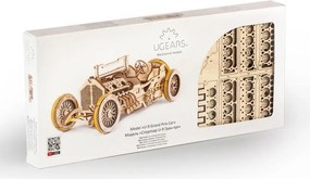 Hračka Ugears 3D dřevěné mechanické puzzle U9 Auto (Grand Prix)