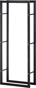 HOMCOM Metalový stojan na dřevo 60 x 25 x 150 cm - Stohovací pomocník pro dřevo, ocelová konstrukce do 100 kg | Aosom