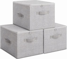 Organizéry Do Krabice, Úložné Boxy 3 Kusy Songmics Šedé