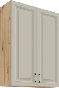 STILO ac | horní skříňka 80 G-108 2F s policemi | 80 cm | EXTRA VYSOKÁ | artisan/světle šedá