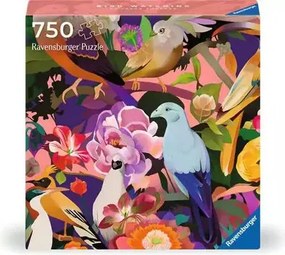 Ravensburger Art  Soul: Barevní ptáci a květy / 750 dílků / od 14 let