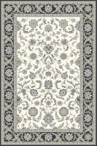 Kusový koberec vlněný Agnella Isfahan Anafi Bílý Rozměr: 160x240 cm