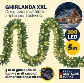 Casaria Vánoční girlanda 5m vnitřní/venkovní