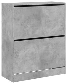 Botník betonově šedý 80 x 34 x 96,5 cm kompozitní dřevo - Default Title