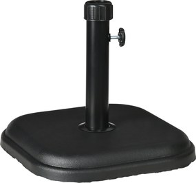 Základna slunečníku Outsunny, hmotnost 11 kg, cementová podstava pro slunečníky s průměrem 32-38 mm, pro terasu, patio, venkovní použití 36x36x31 cm Č