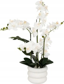Umělá orchidej Mick v keramickém květináči, 80 cm